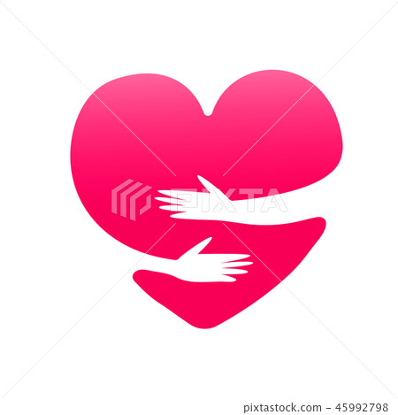 Vector love hug. Hug me. - Stock Illustration [45992798] - PIXTA