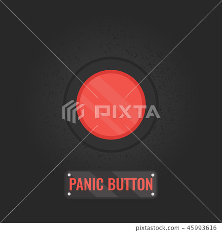 Panic button sign on black background-插圖素材 [45993616] - PIXTA圖庫