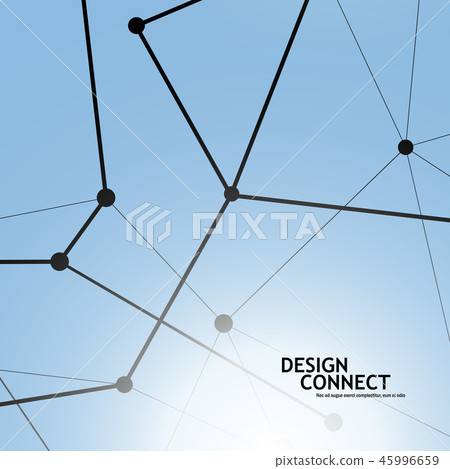 Vector illustration design and connecting dots... - Stock Illustration ...