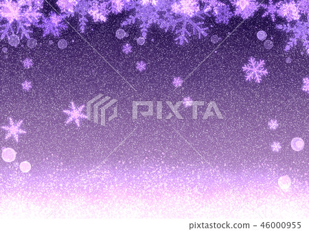 Purple snow scene - Stock Illustration [46000955] - PIXTA