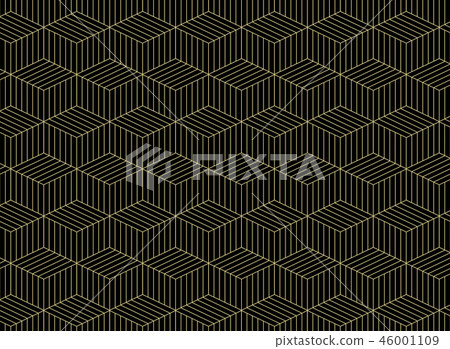 Abstract of gold grid line pattern geometric. - Stock Illustration ...