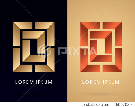 Abstract shape, Square ,Box , graphic vector - Stock Illustration ...