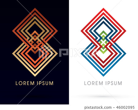 Abstract shape, Square, infinity, graphic vector - Stock Illustration ...