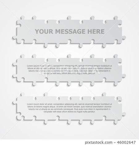 The Puzzle Banner Signboard, Plate, Store Board. - Stock Illustration ...