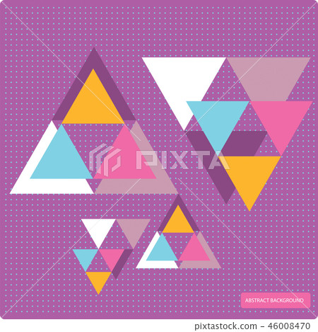 Vector pattern with geometric shapes, triangles - Stock Illustration ...