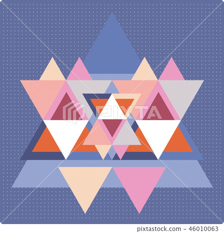 Vector pattern with colorful geometric shapes - Stock Illustration ...