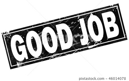 Good job word with in black frame word - Stock Illustration [46014078 ...