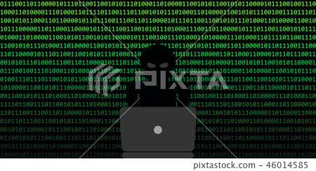 hacker cybercrime concept binary code web... - Stock Illustration [46014585] - PIXTA