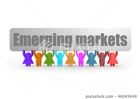 Emerging markets word on a banner - Stock Illustration [46045649] - PIXTA