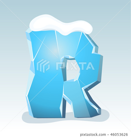 Ice letter R-插圖素材 [46053626] - PIXTA圖庫