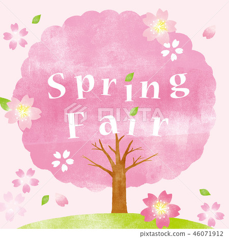 Spring Fair Poster - Stock Illustration [46071912] - PIXTA