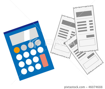 Calculator calculator receipt receipt - Stock Illustration [46074688 ...