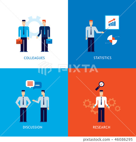 Successful business Team Partnership banner set - Stock Illustration ...