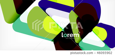 Colorful trendy geometric shapes background - Stock Illustration ...