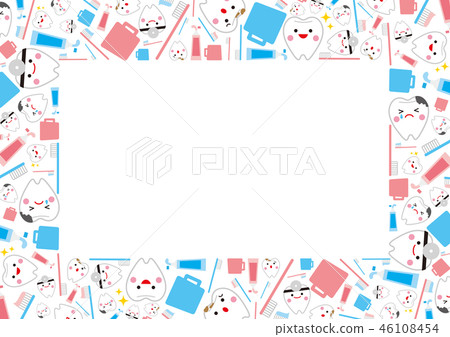 Tooth frame square - Stock Illustration [46108454] - PIXTA