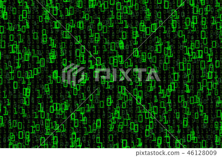 streaming binary code background. - Stock Illustration [46128009] - PIXTA
