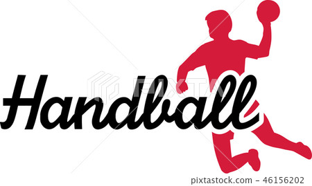 Handball Written Player - Stock Illustration [46156202] - PIXTA