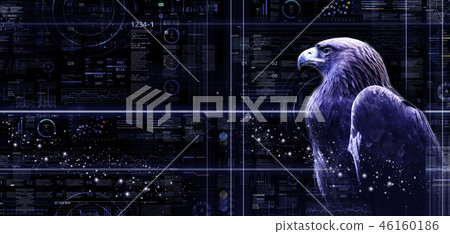 hawk, falcon, hi-tech - Stock Illustration [46160186] - PIXTA