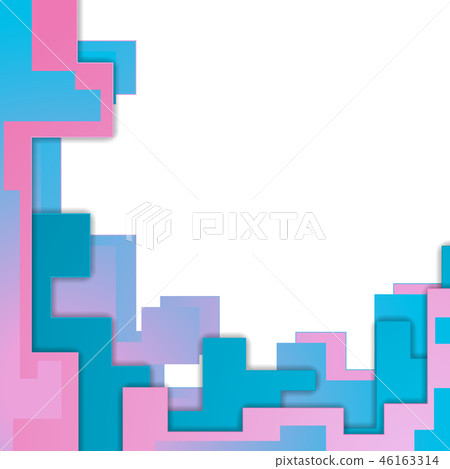 Tech colorful geometric abstract background - Stock Illustration ...