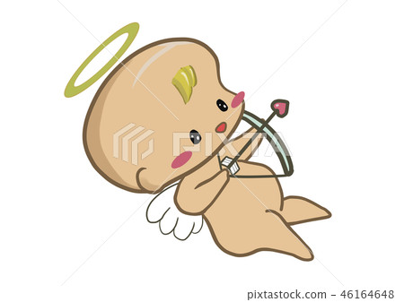 Qupit shooting up an arrow - Stock Illustration [46164648] - PIXTA