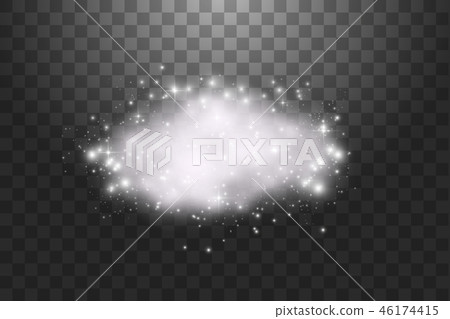 Vector white glitter wave abstract... - Stock Illustration [46174415 ...