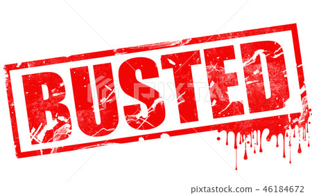 Busted in red ink stamp - Stock Illustration [46184672] - PIXTA