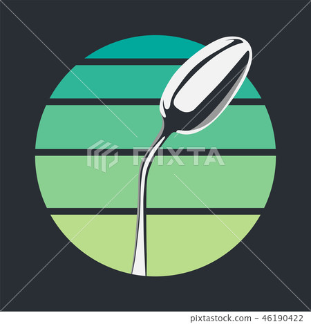 The bending spoon icon. Movie vector illustration - Stock Illustration ...