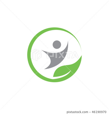 Natural wellness logo icon design template vector - Stock Illustration ...