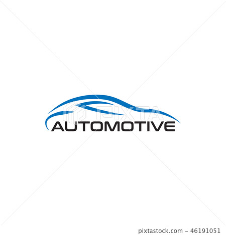 Automotive car line art logo design template - Stock Illustration ...