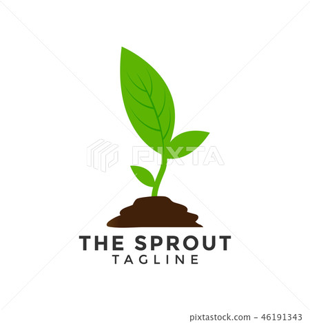 Green sprout graphic design element vector - Stock Illustration ...