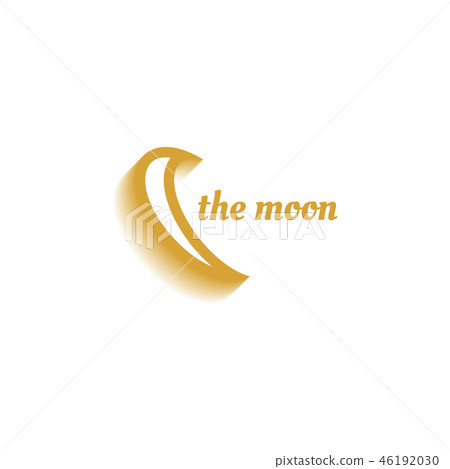 The moon graphic design template vector - Stock Illustration [46192030 ...