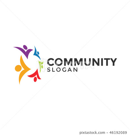 Community people graphic design template vector - Stock Illustration ...