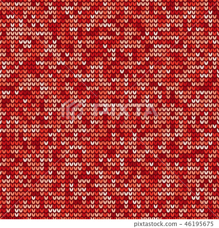 Red knitting seamles pattern vector background - Stock Illustration ...