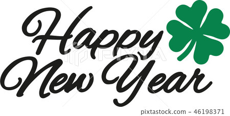 happy_new_year_shamrock_2c.eps - Stock Illustration [46198371] - PIXTA