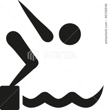 High diving symbol - Stock Illustration [46198646] - PIXTA
