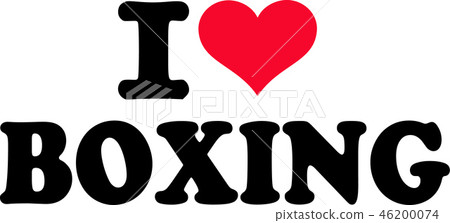 I Love Boxing - Stock Illustration [46200074] - PIXTA