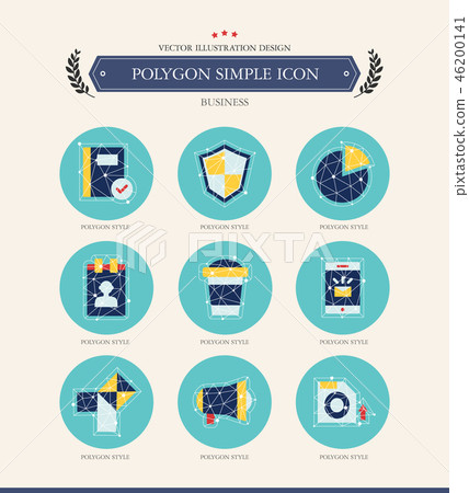 Flat Icon Collection - Stock Illustration [46200141] - PIXTA