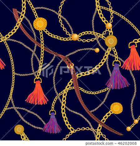 Seamless vector pattern with jewelry elements. - Stock Illustration ...