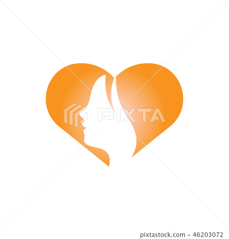 Woman head graphic design template vector - Stock Illustration ...