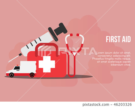First aid concept illustration vector design - Stock Illustration ...