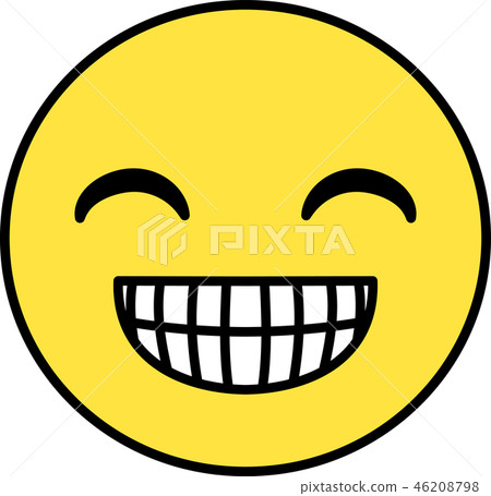 Face icon pop cute pictogram - Stock Illustration [46208798] - PIXTA