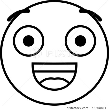 Face icon pop cute pictogram - Stock Illustration [46208811] - PIXTA