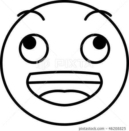 Face icon pop cute pictogram - Stock Illustration [46208825] - PIXTA