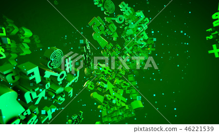 Advanced Abstract Salad 3D PC Signs - Stock Illustration [46221539] - PIXTA