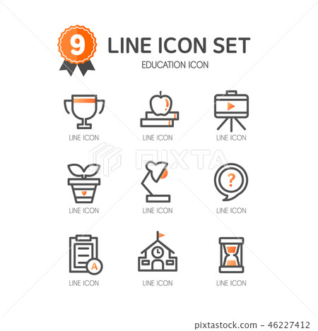 Line icon collection - Stock Illustration [46227412] - PIXTA
