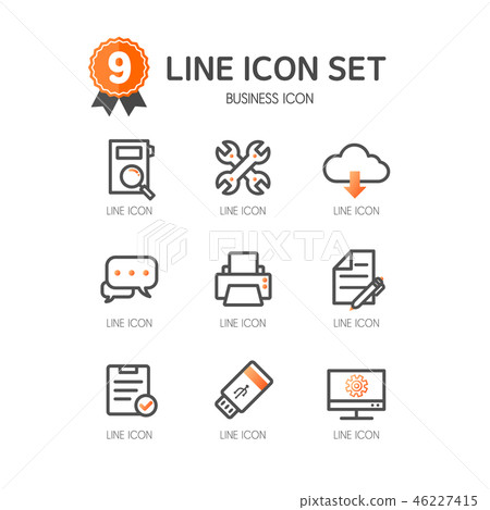 Line icon collection - Stock Illustration [46227415] - PIXTA