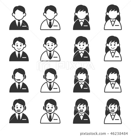 Businessman icon set - Stock Illustration [46238484] - PIXTA