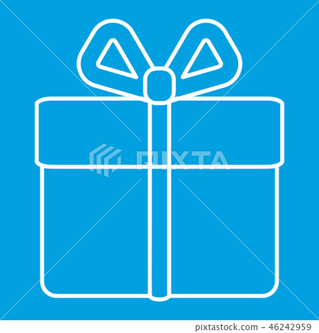 Gift thin line icon - Stock Illustration [46242959] - PIXTA