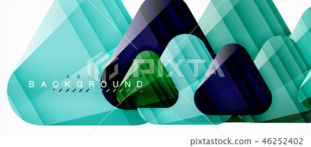 Geometric abstract background, triangles - Stock Illustration [46252402 ...
