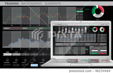 Trading Infographic Elements - Stock Illustration [46254484] - PIXTA